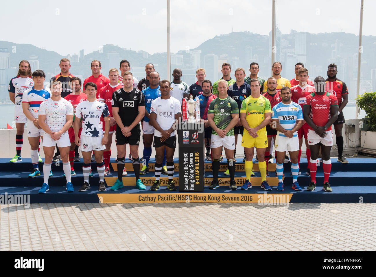 Team captains pose for hi-res stock photography and images - Alamy