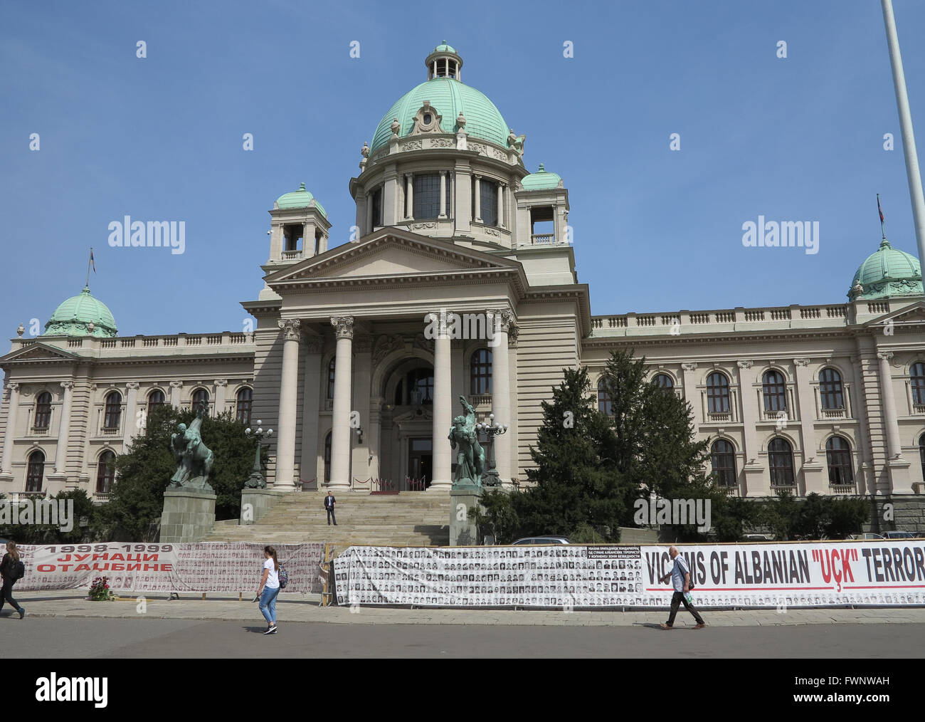 The National Assembly, the Serbian parliament, in Belgrade, Serbia, 06 ...