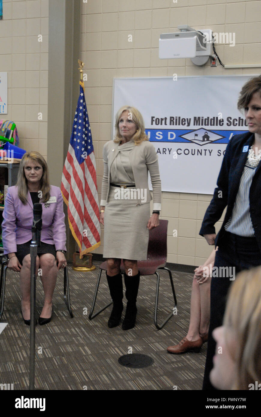 Fort Riley, Junction CIty, Kansas, USA, 6th April, 2016 Dr. Jill Biden ...