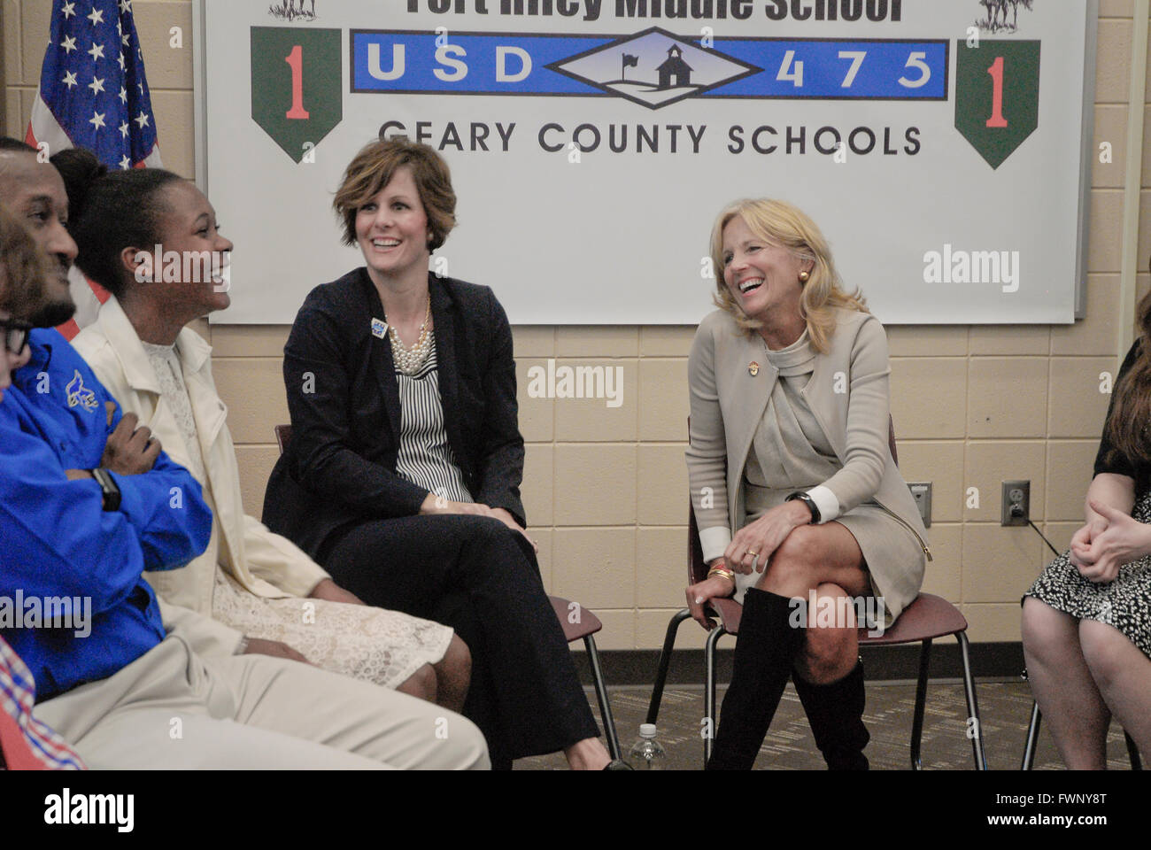 Fort Riley, Junction CIty, Kansas, USA, 6th April, 2016 Dr. Jill Biden ...