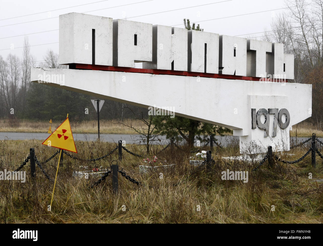 Road chernobyl road sign hi-res stock photography and images - Alamy
