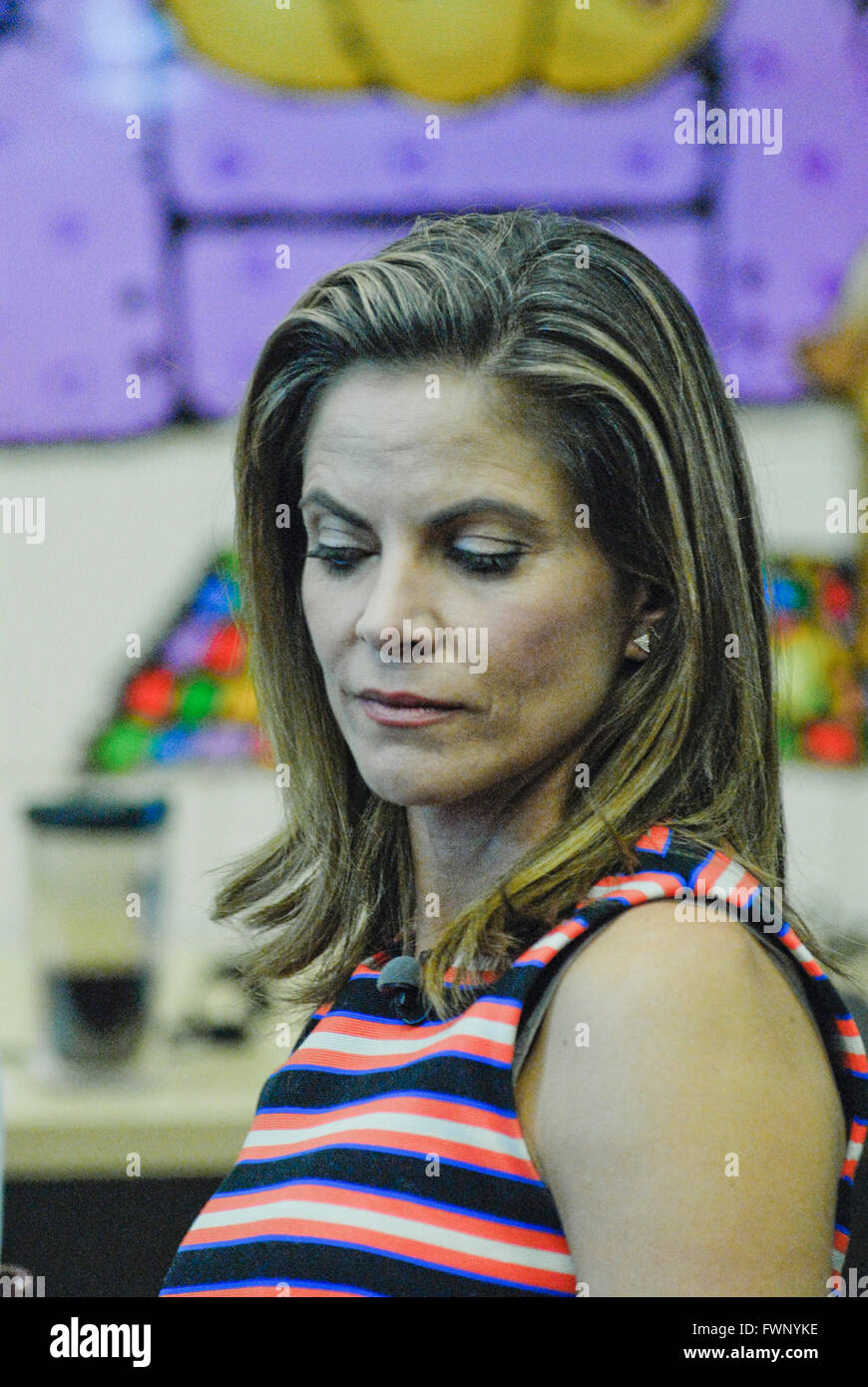 Fort Riley, Kansas, USA, 6th April, 2016 NBC Today Show anchor Natalie ...