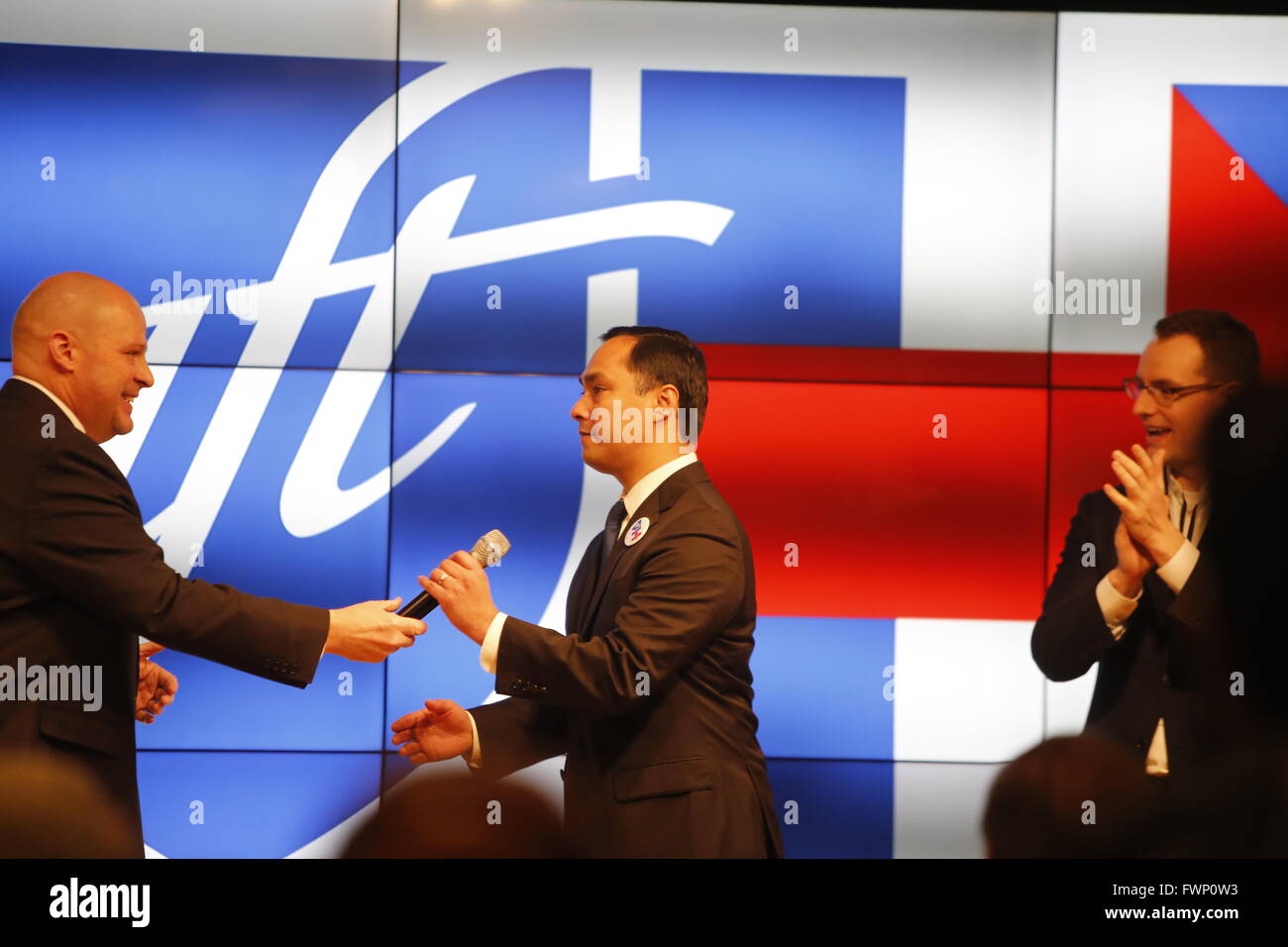 New York City, United States. 06th Apr, 2016. UFT president Michael ...