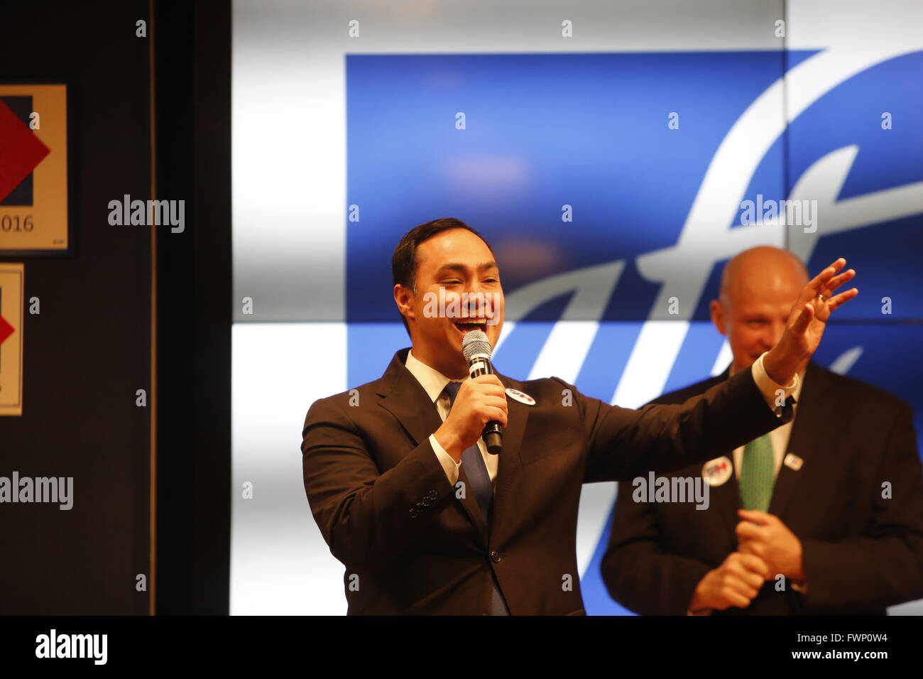 New York City, United States. 06th Apr, 2016. Texas Congressman Joaquin ...