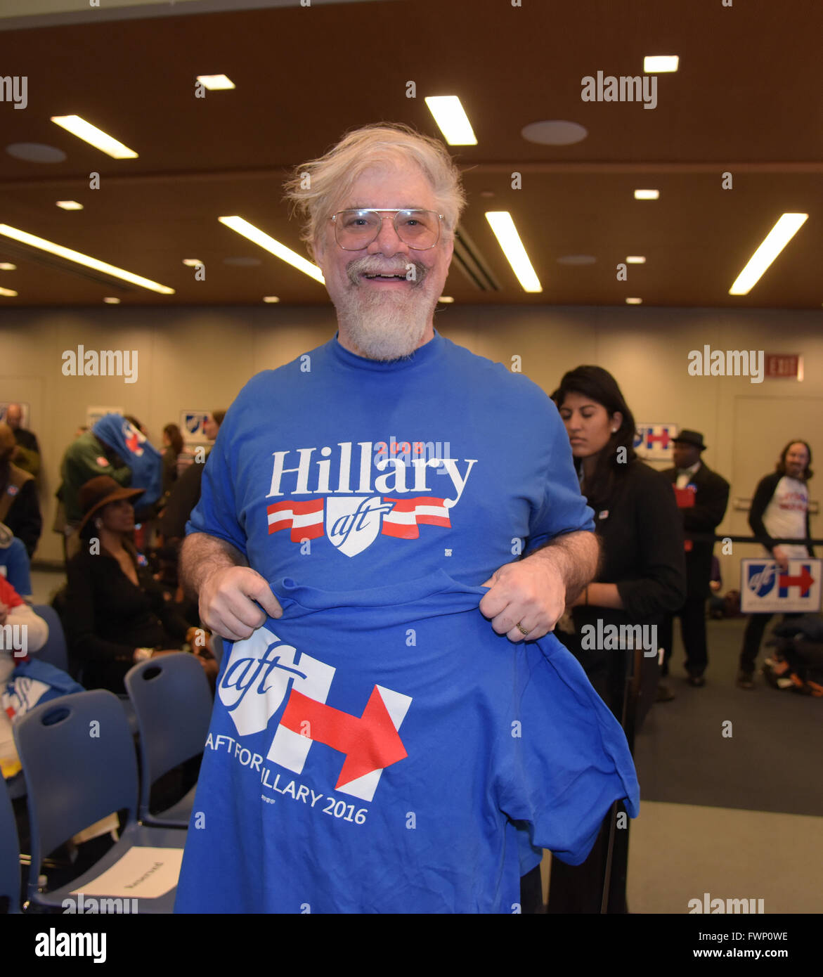 New York City, United States. 06th Apr, 2016. UFT member David Pecoraro ...