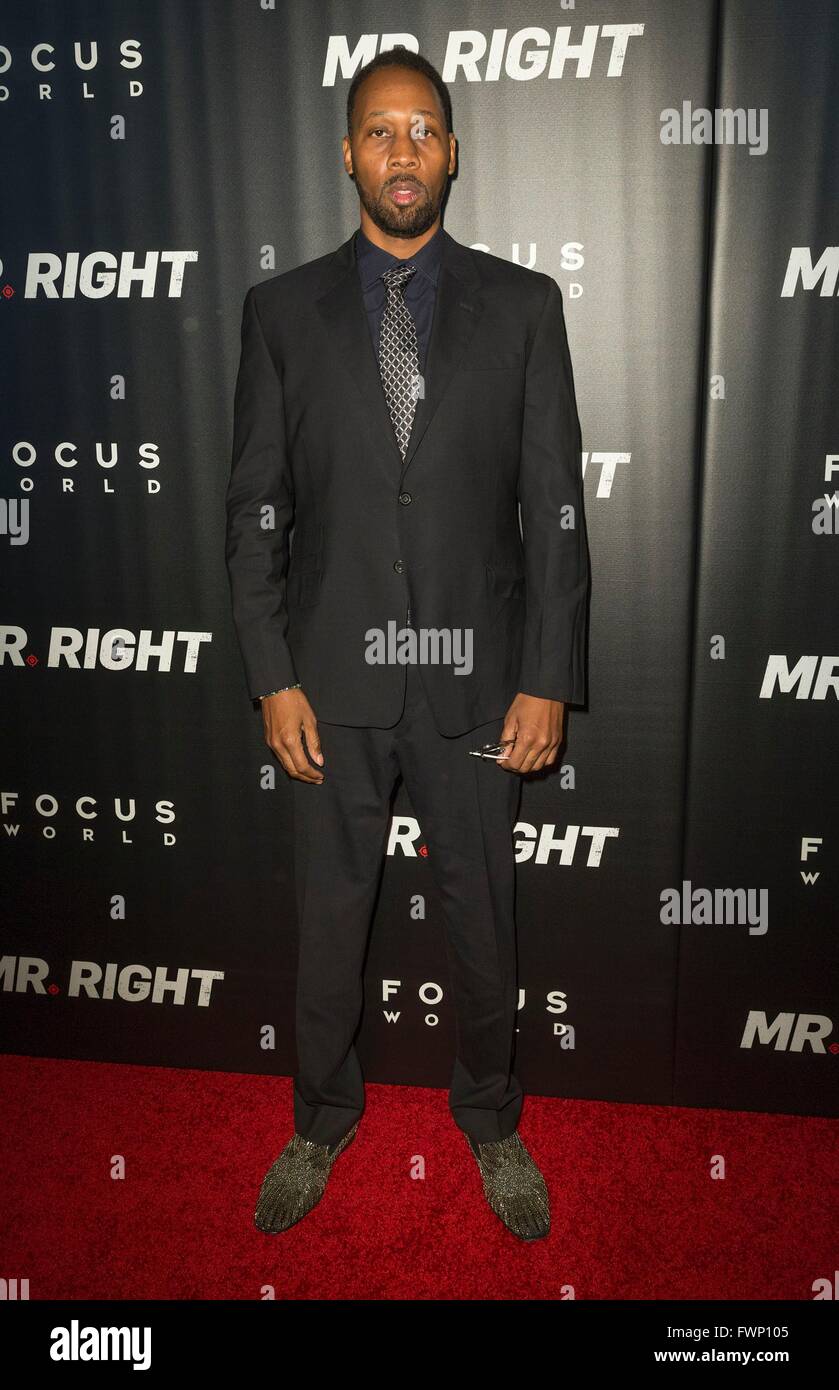 New York, NY, USA. 6th Apr, 2016. RZA Robert Fitzgerald Diggs at ...