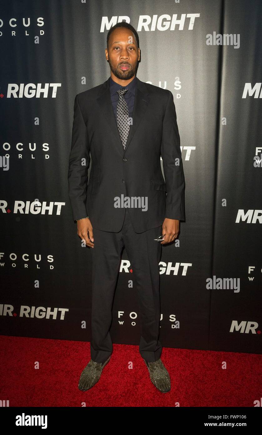 New York, NY, USA. 6th Apr, 2016. RZA Robert Fitzgerald Diggs at ...