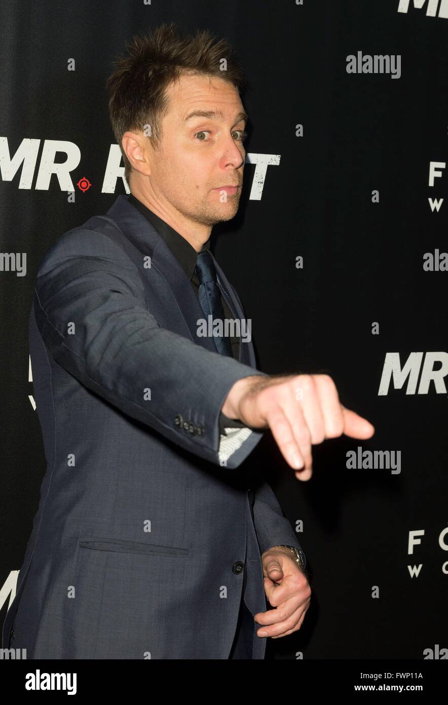 New York, NY, USA. 6th Apr, 2016. Sam Rockwell at arrivals for MR ...