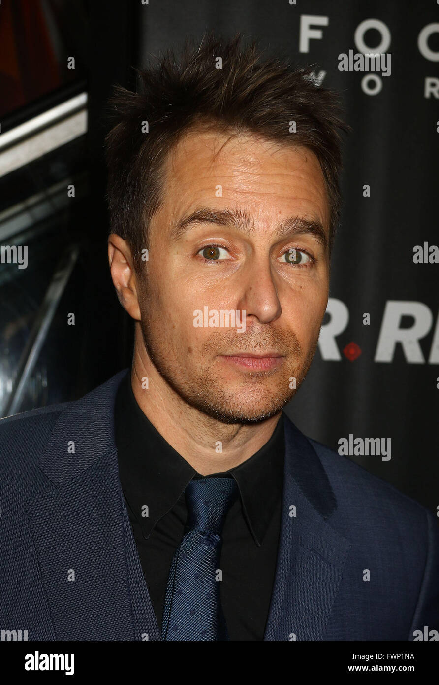 New York, USA. 6th Apr, 2016. Actor SAM ROCKWELL attends the New York ...
