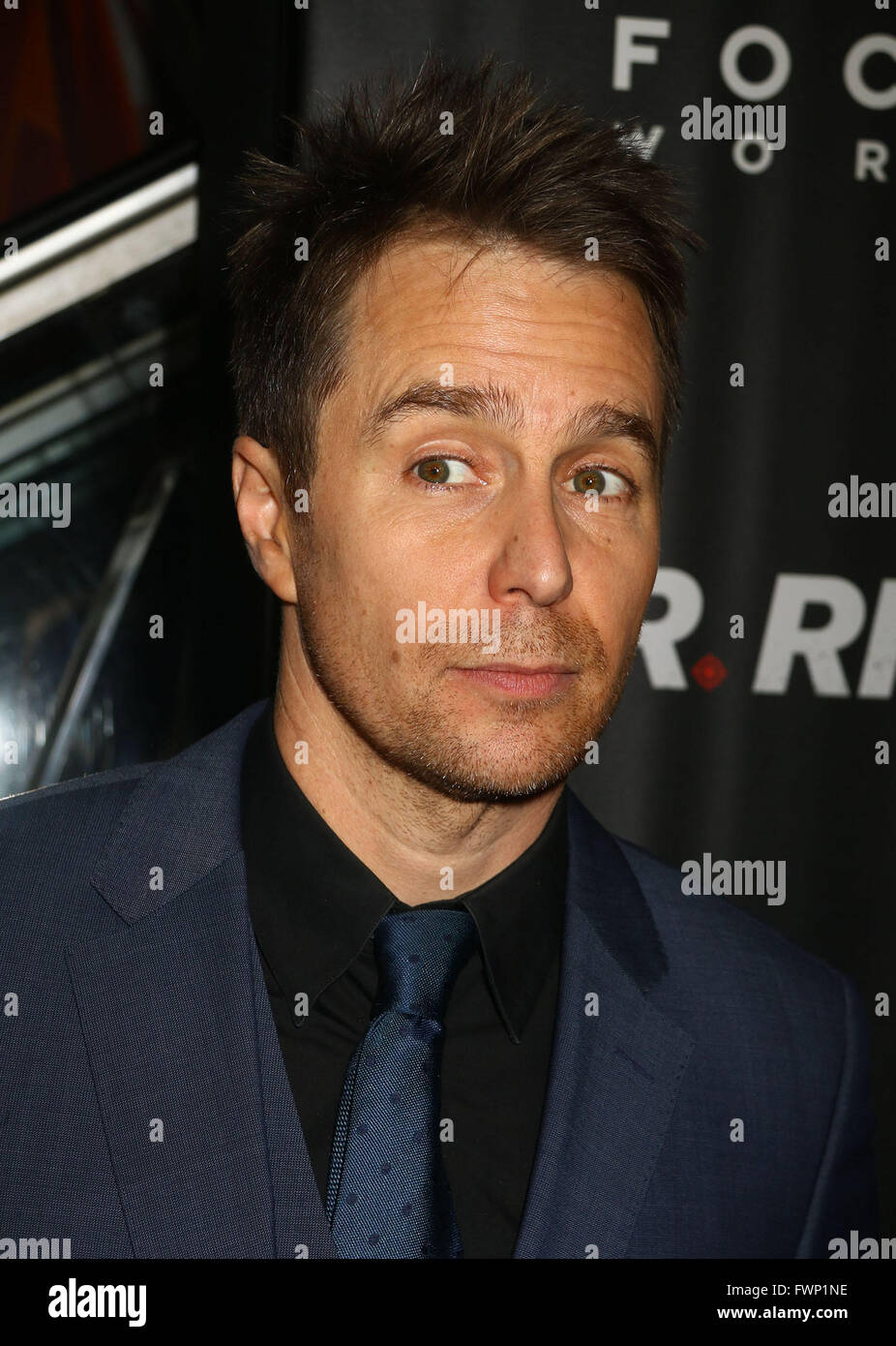 New York, USA. 6th Apr, 2016. Actor SAM ROCKWELL attends the New York ...