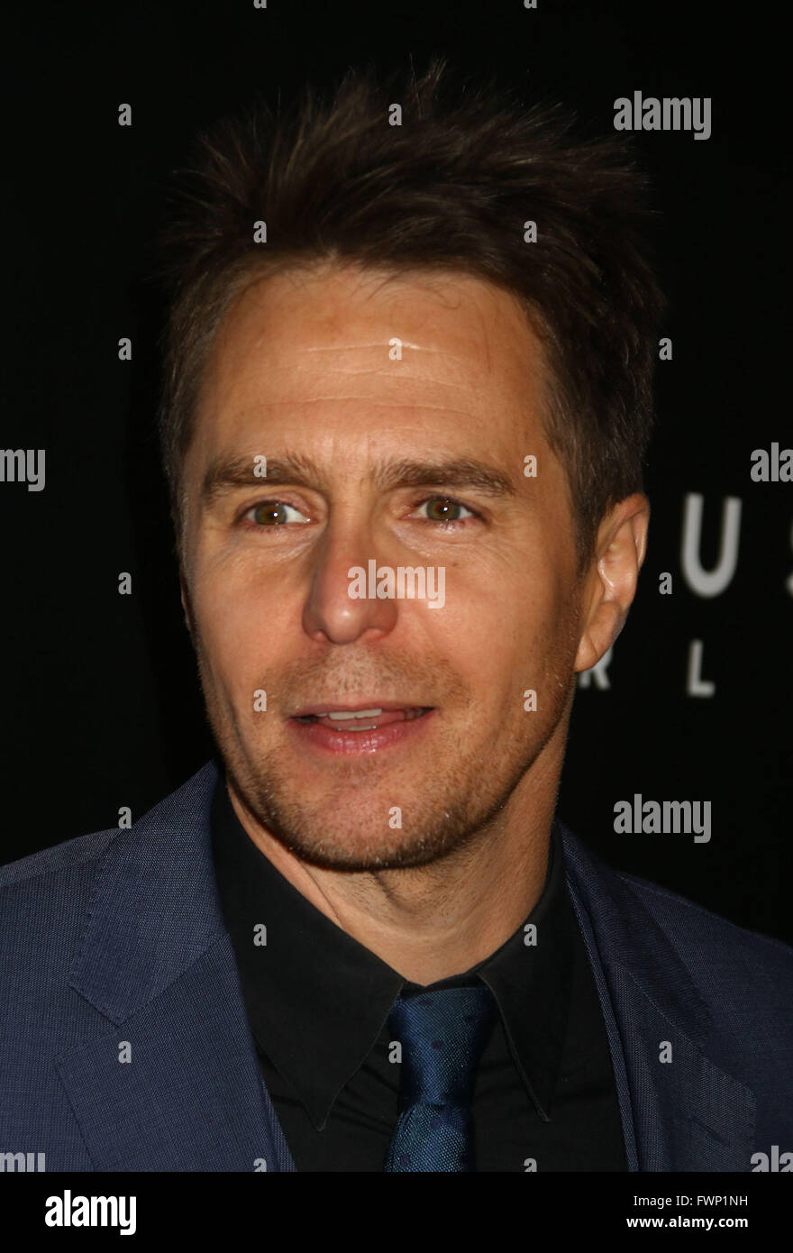 New York, USA. 6th Apr, 2016. Actor SAM ROCKWELL attends the New York ...