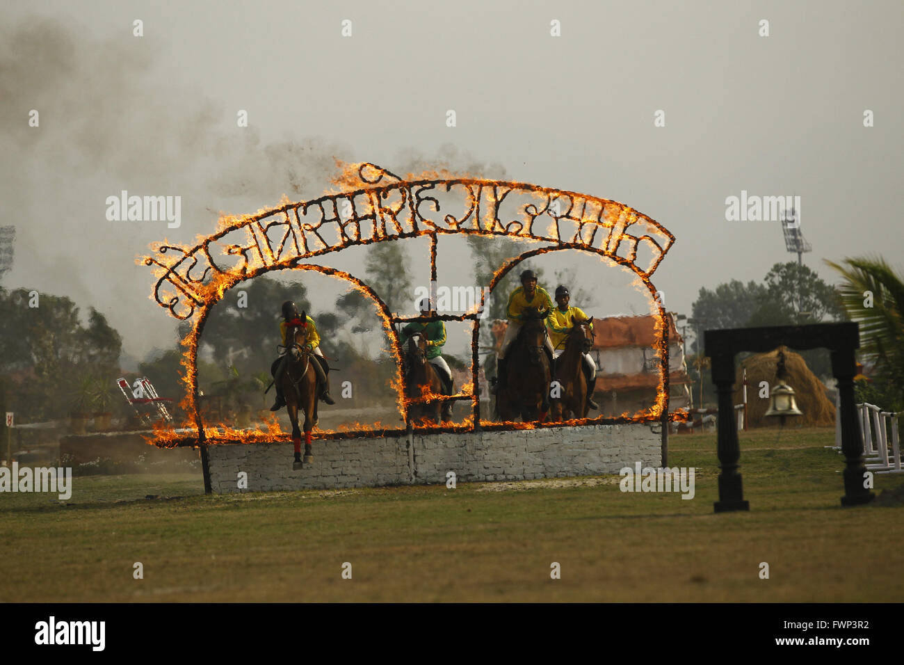 Jump through fire hi-res stock photography and images - Alamy
