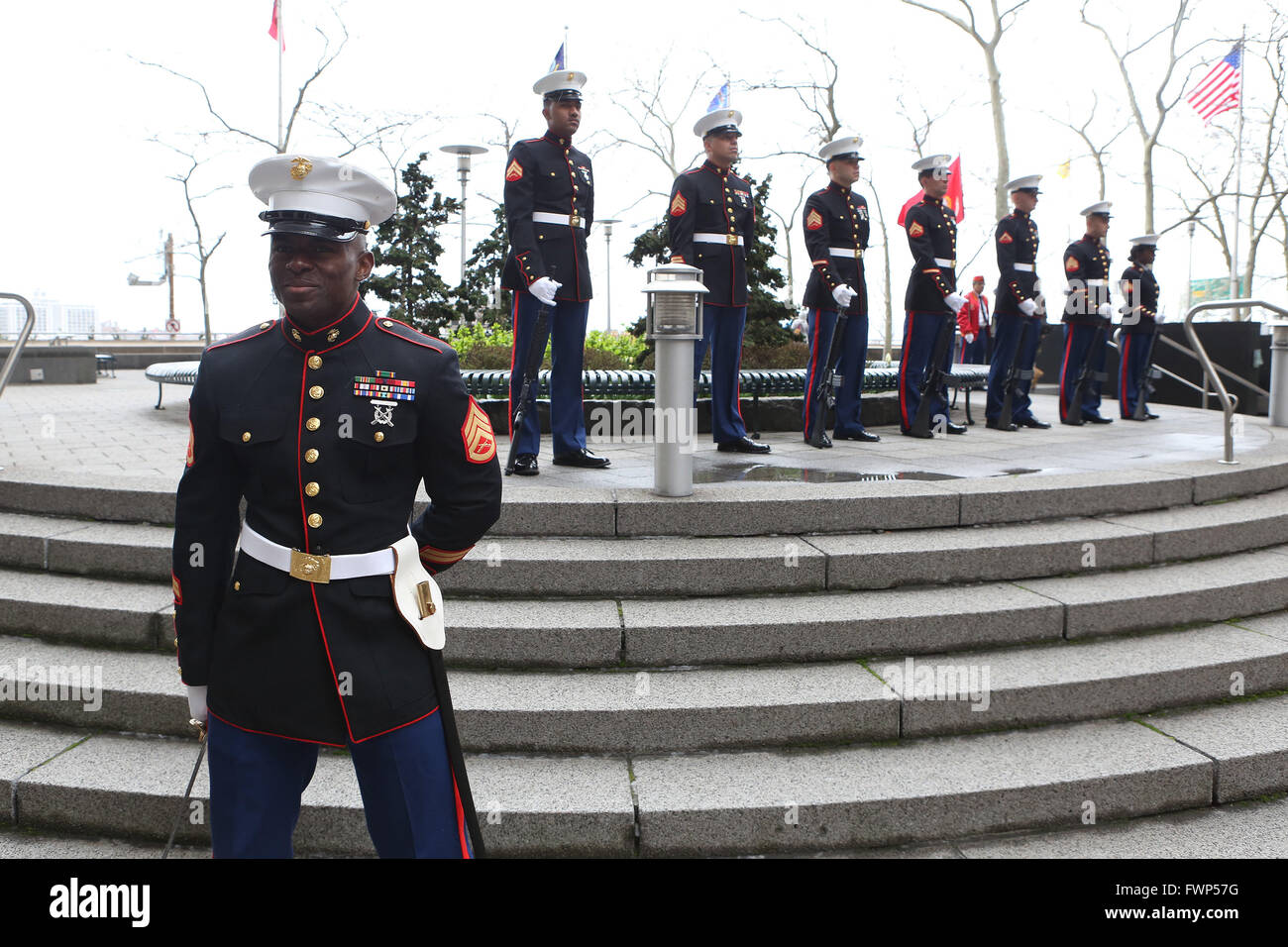 New York City, NY, USA. 2nd Apr, 2016. 6th Communications Battalion U.S ...