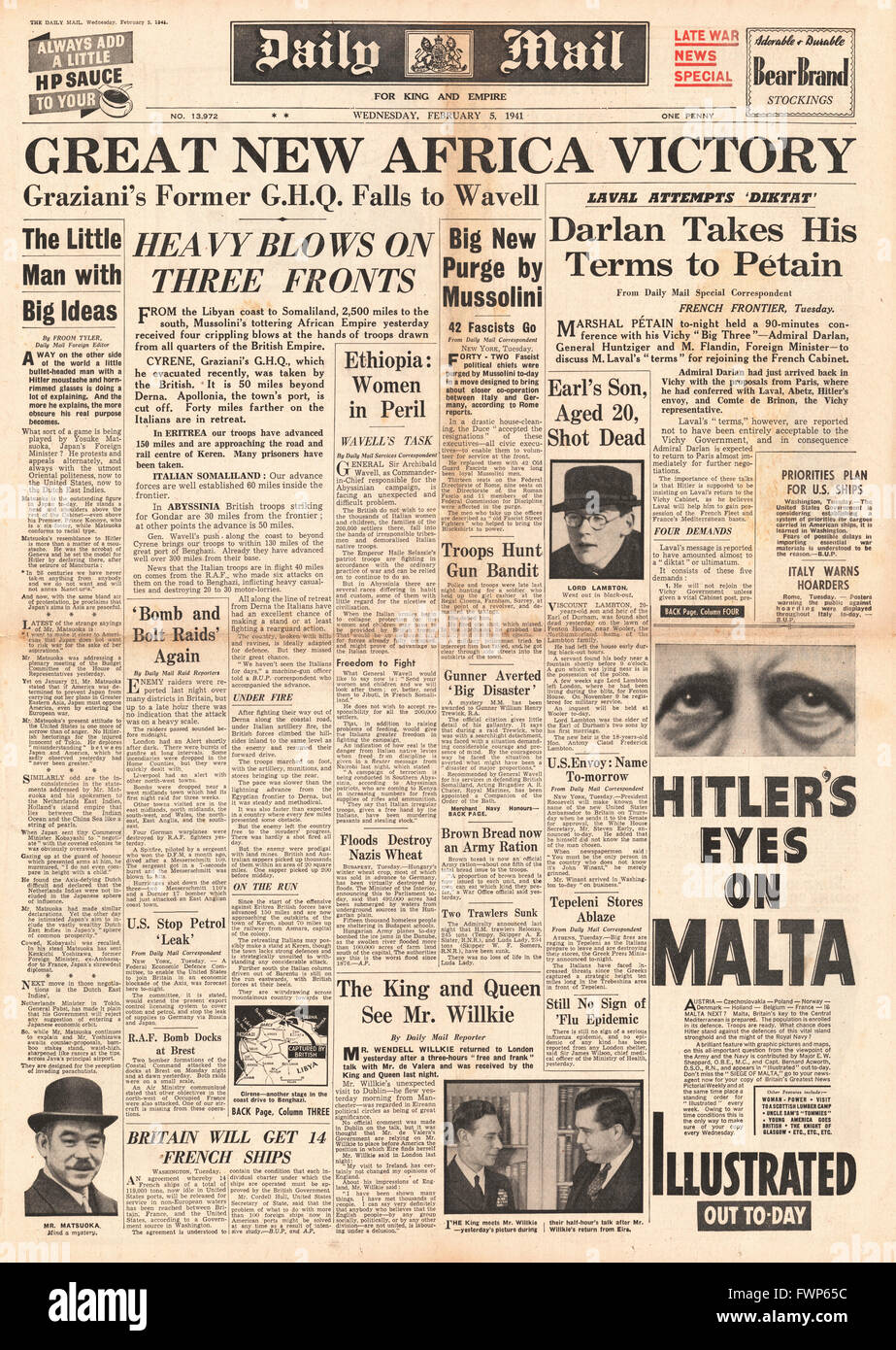 Daily mail newspaper hitler hi-res stock photography and images - Alamy