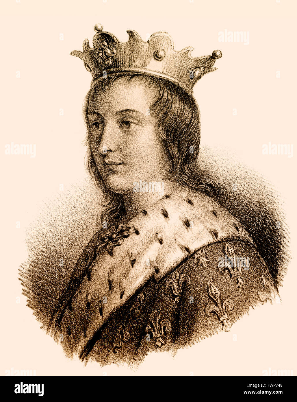 Chilperic II, c. 672-721, king of Neustria and sole king of the Franks ...