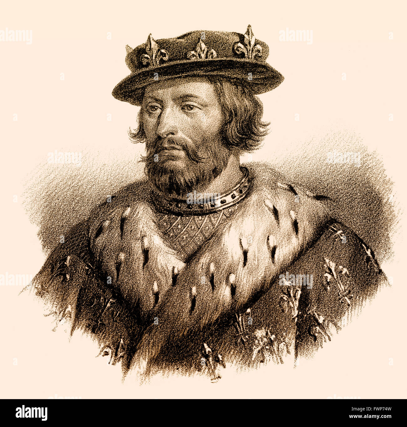 Childeric III, Childerich III., c. 717- c. 754, Merovingian king of the ...