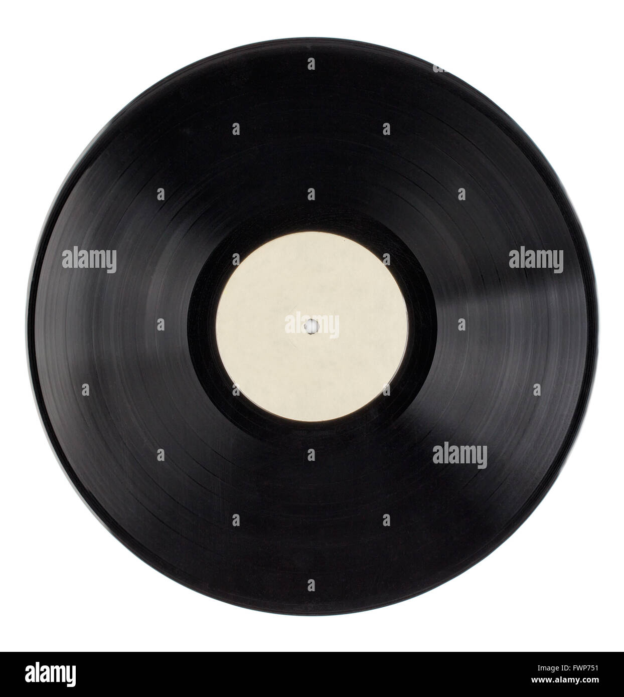 Old scratched vinyl record isolated on white background Stock Photo - Alamy