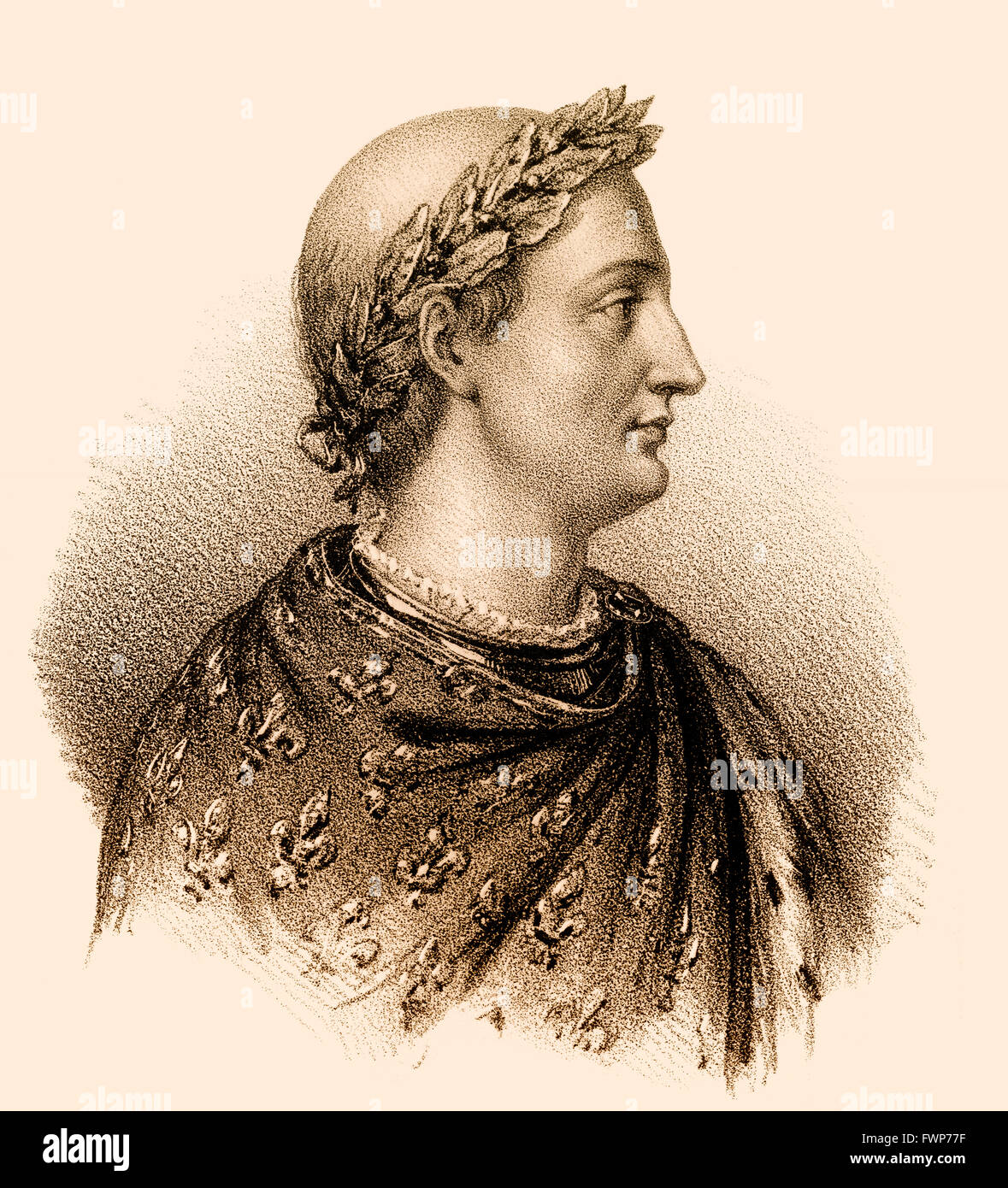 Charles the Bald, Karl II., Charles II dit le Chauve, 823-877, the King ...