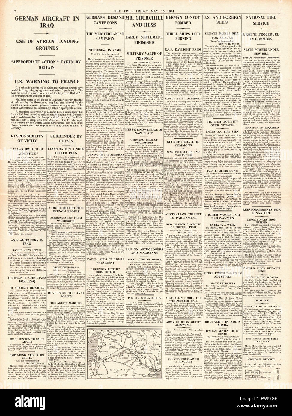 1941 war newspaper hi-res stock photography and images - Alamy