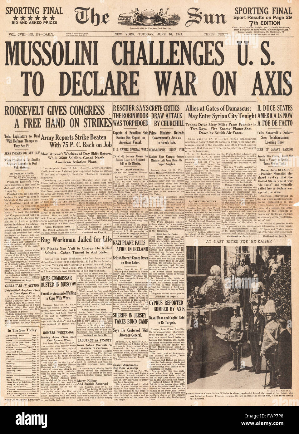 Hitler mussolini churchill hi-res stock photography and images - Alamy