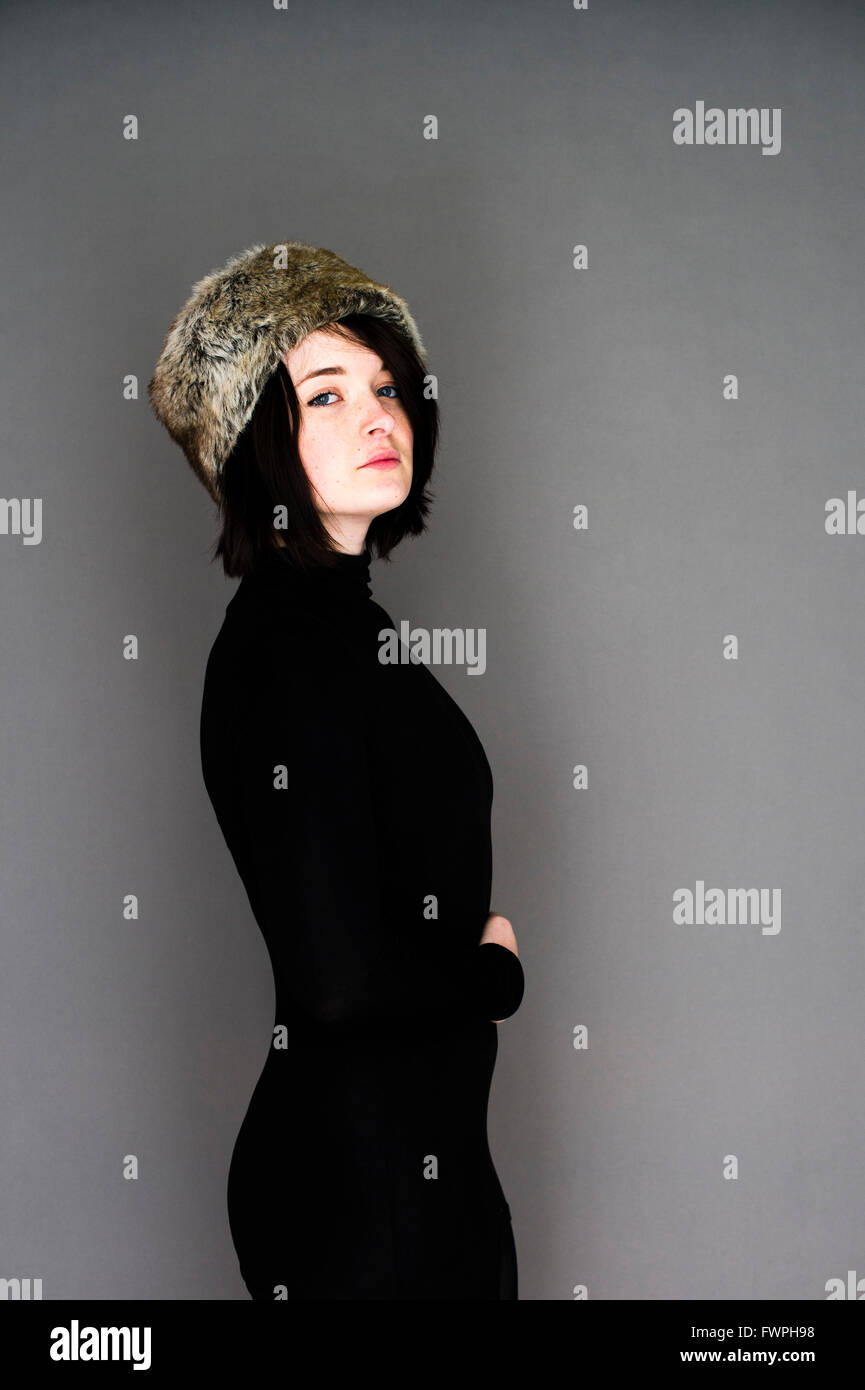 Haughtiness: A young person, woman girl, late teens early twenties ...