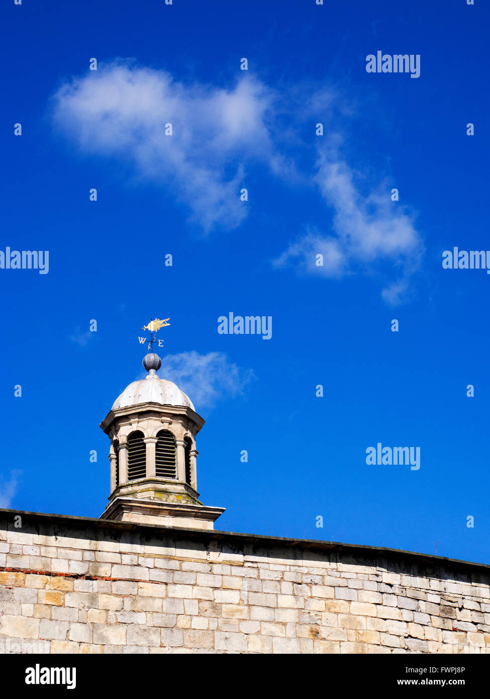 Blue sky and white cloud above York Castle City of York Yorkshire ...
