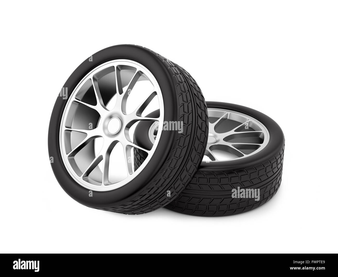 render of wheels, isolated on white Stock Photo - Alamy