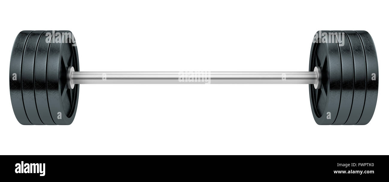 render of barbells, isolated on white Stock Photo - Alamy