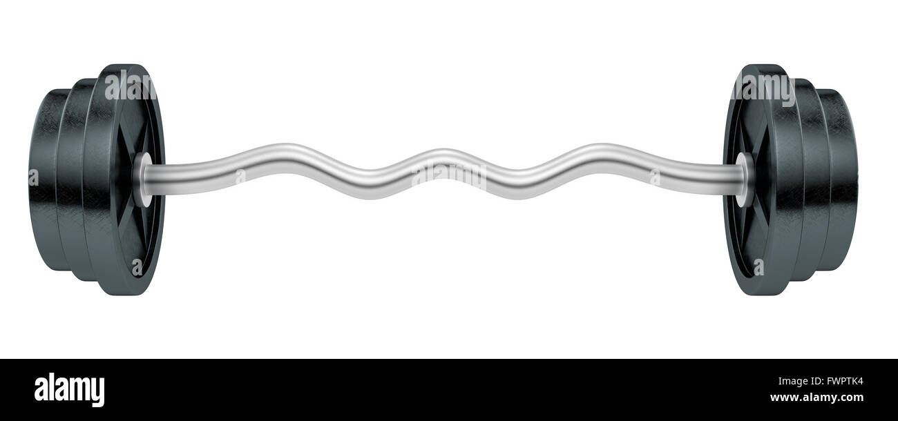 render of barbells, isolated on white Stock Photo - Alamy