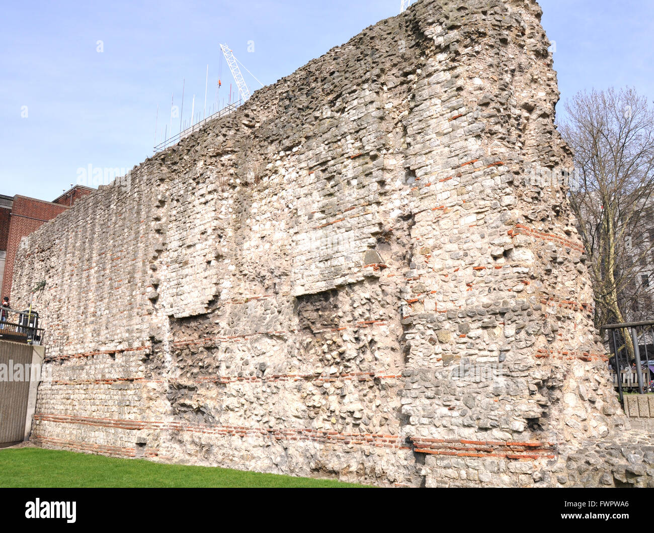 A section of the Roan Wall that once enclosed London Stock Photo - Alamy