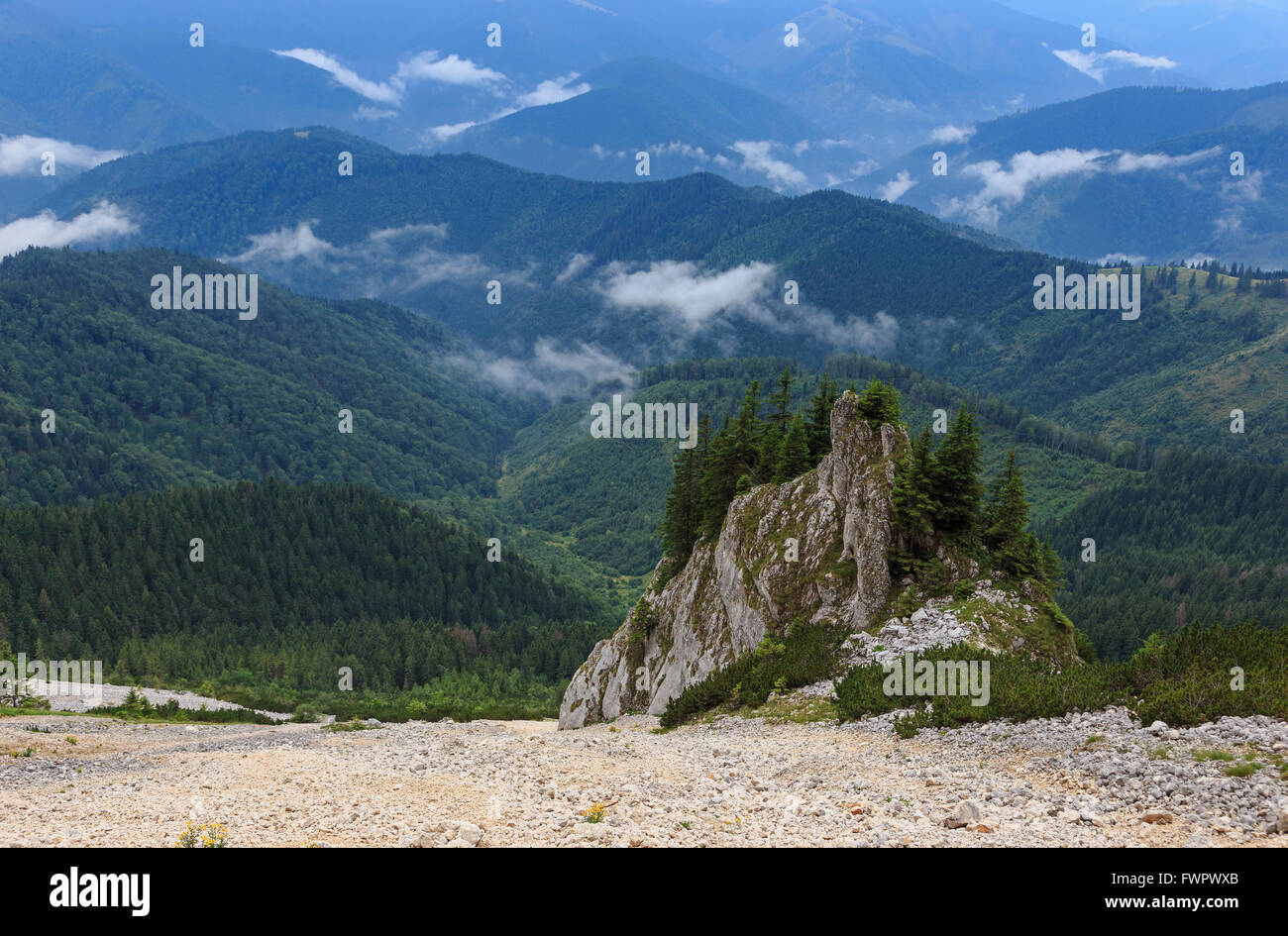 Beautiful landscape over mountain cliff hi-res stock photography and ...