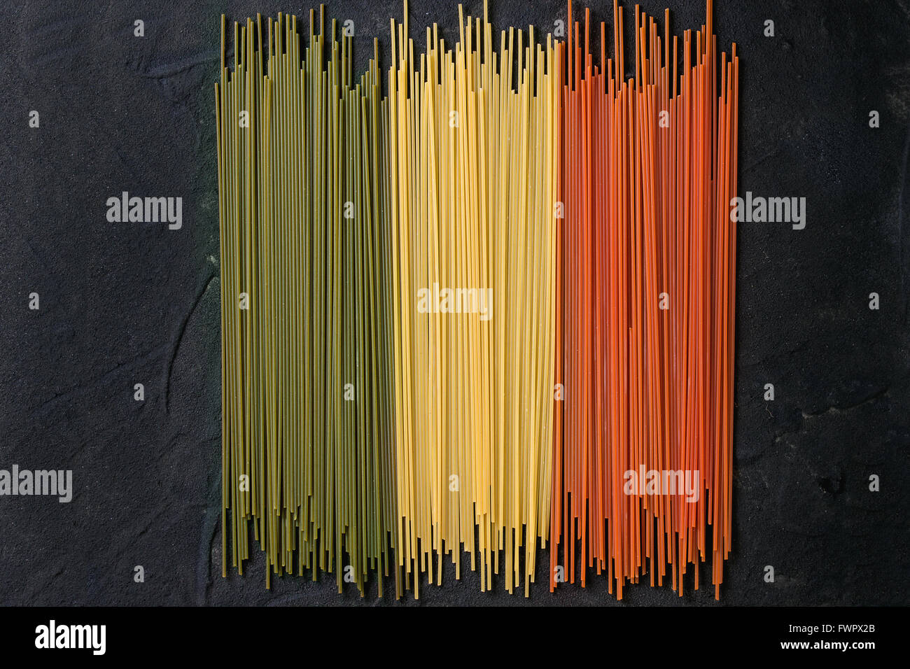 Spaghetti tricolor hi-res stock photography and images - Alamy