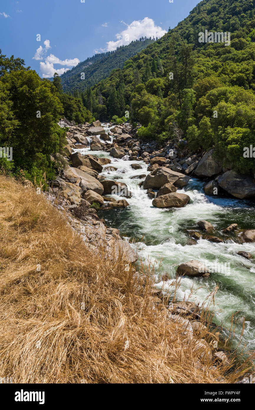 Fast flowing river in Yosemite National Park Stock Photo - Alamy