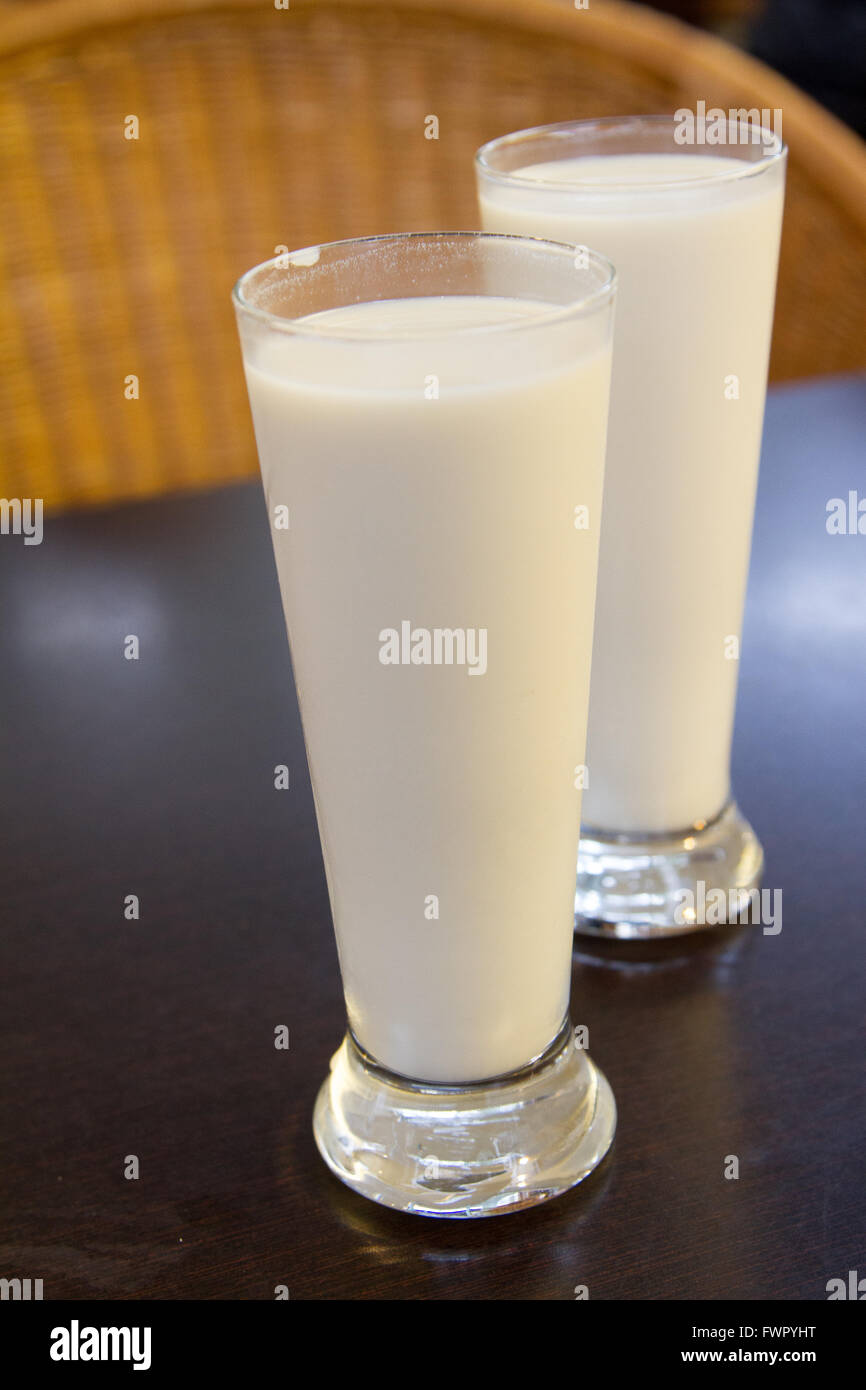 Horchata traditional drink from Valencia Spain Stock Photo - Alamy