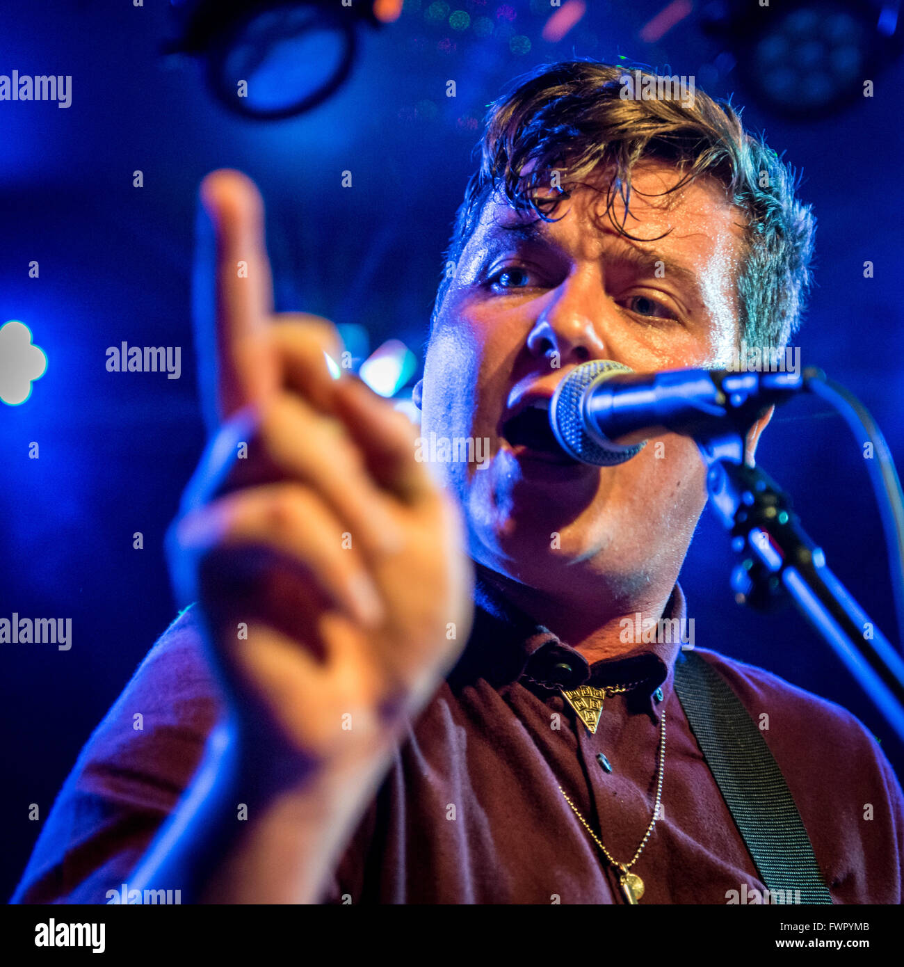 Danny Core of Broken Witt Rebels on vocals Stock Photo - Alamy