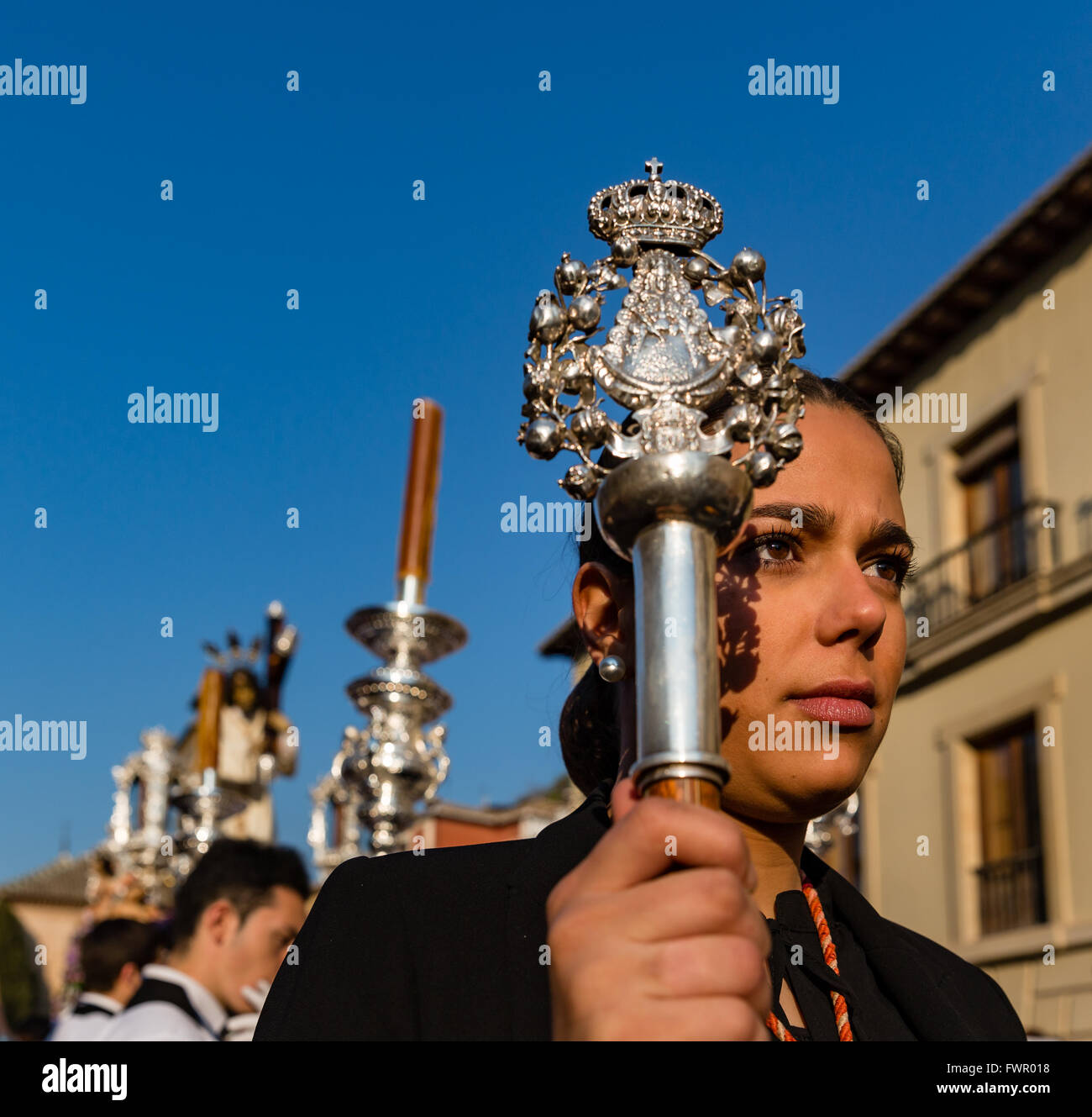Holy week procession at granada hi-res stock photography and images - Alamy