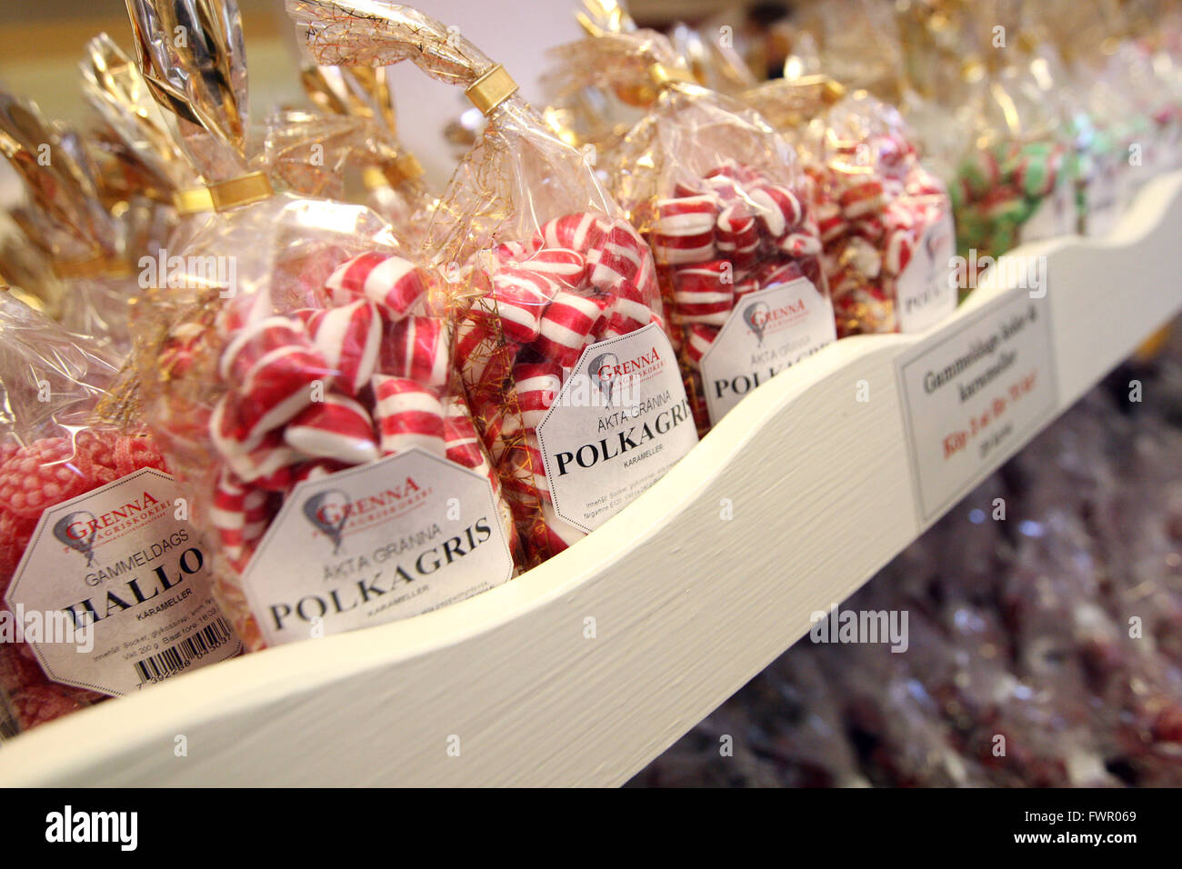 Gränna polkagrisar in Gränna, Sweden on July 22, 2014 Stock Photo - Alamy