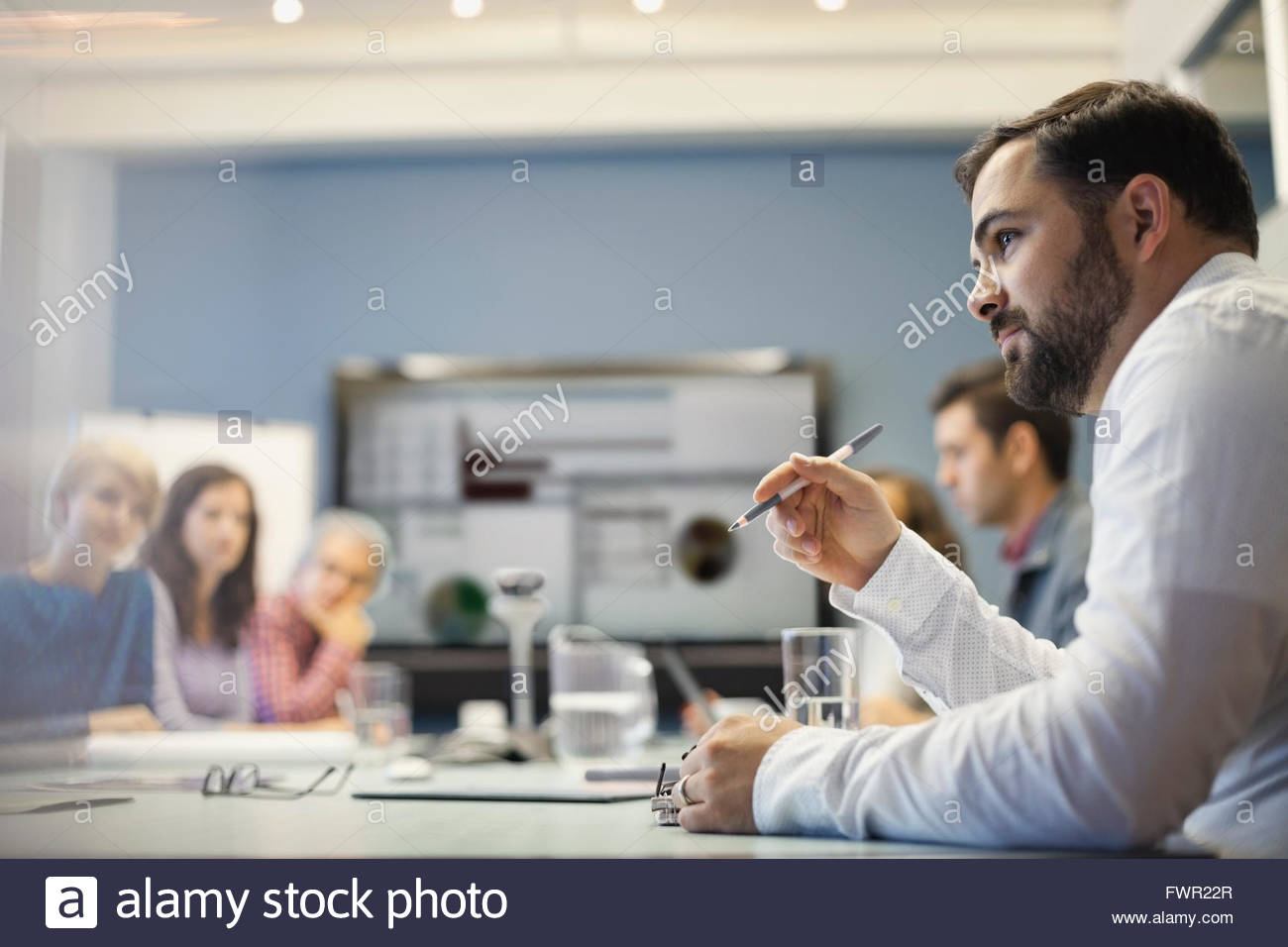 Board room meeting men hi-res stock photography and images - Alamy