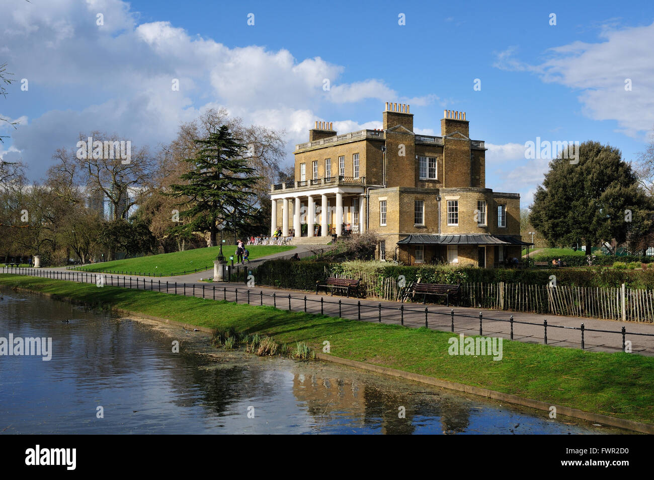 Clissold House, in Clissold Park, Stoke Newington, North London, in ...