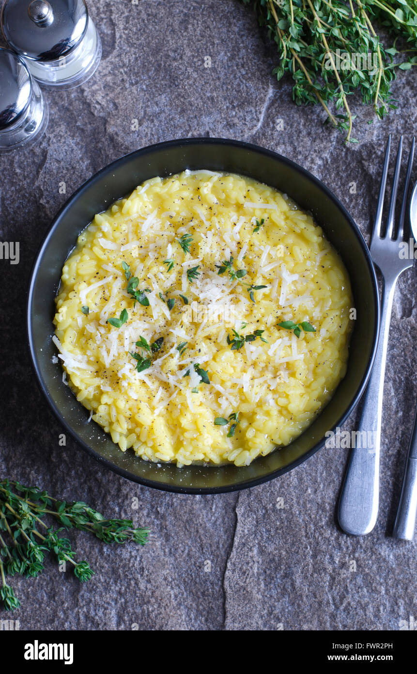 Risotto alla Milanese Stock Photo - Alamy