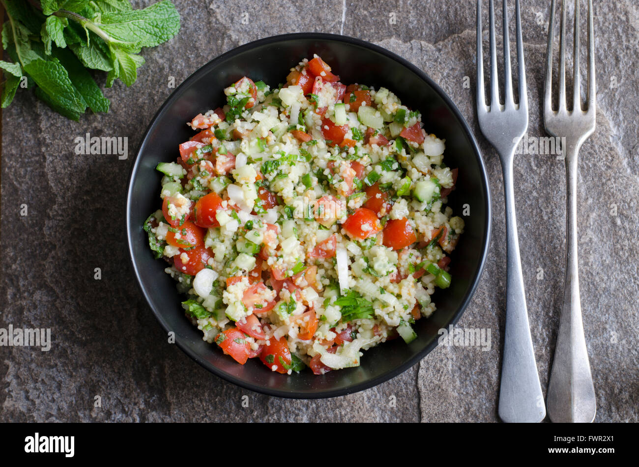 Couscous salad with herbs hi-res stock photography and images - Alamy