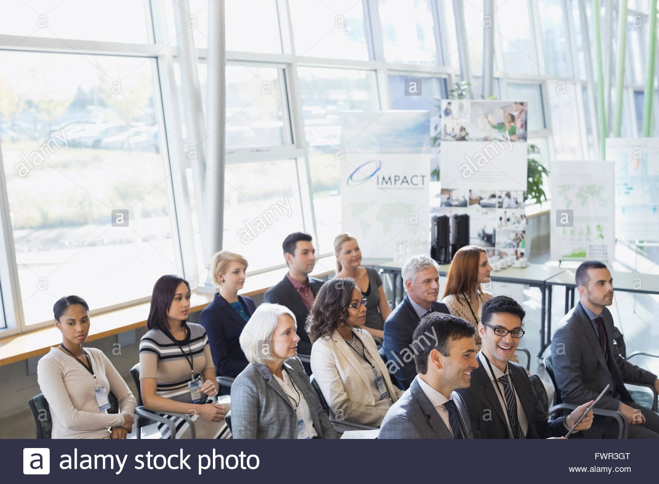 Business people attending a seminar hi-res stock photography and images ...