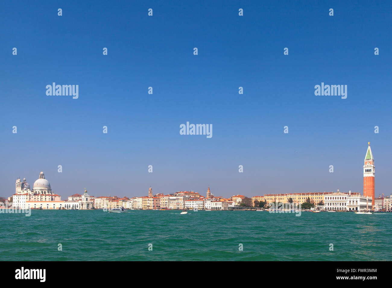Panoramic view of Venice and San Marco piazza Stock Photo - Alamy