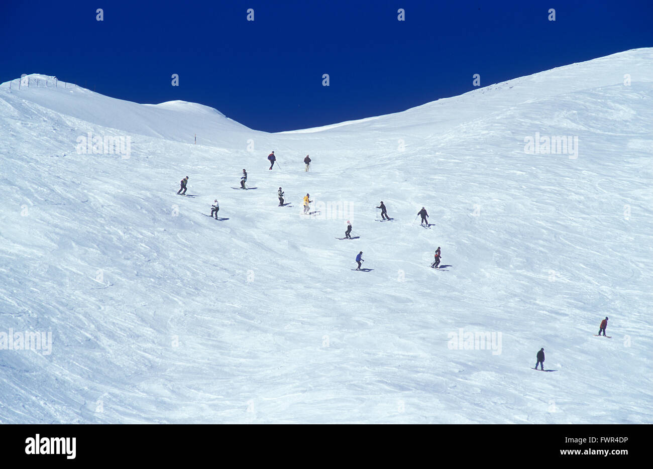 Tracked out skied out off piste hi-res stock photography and images - Alamy