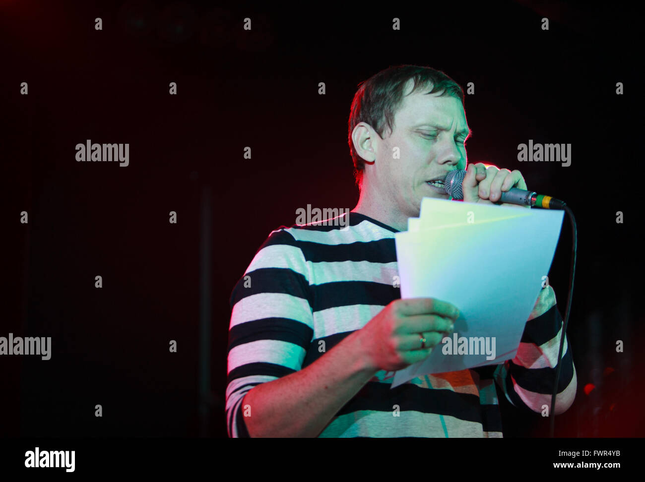 MOSCOW - 31 MARCH, 2016 : Russian rap singer Vladimir Afanasiev known ...