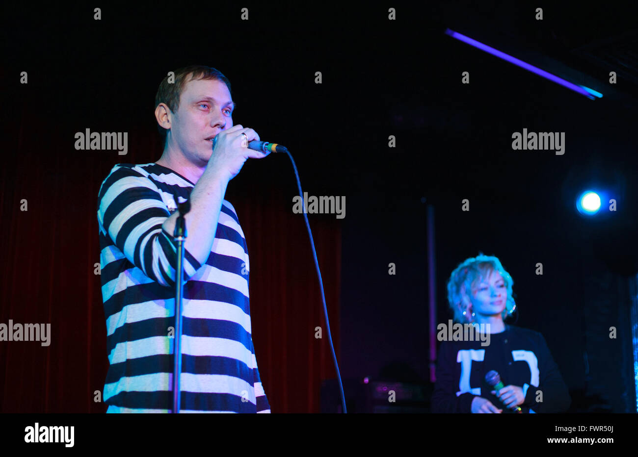 MOSCOW - 31 MARCH, 2016 : Russian rap singer Vladimir Afanasiev known ...