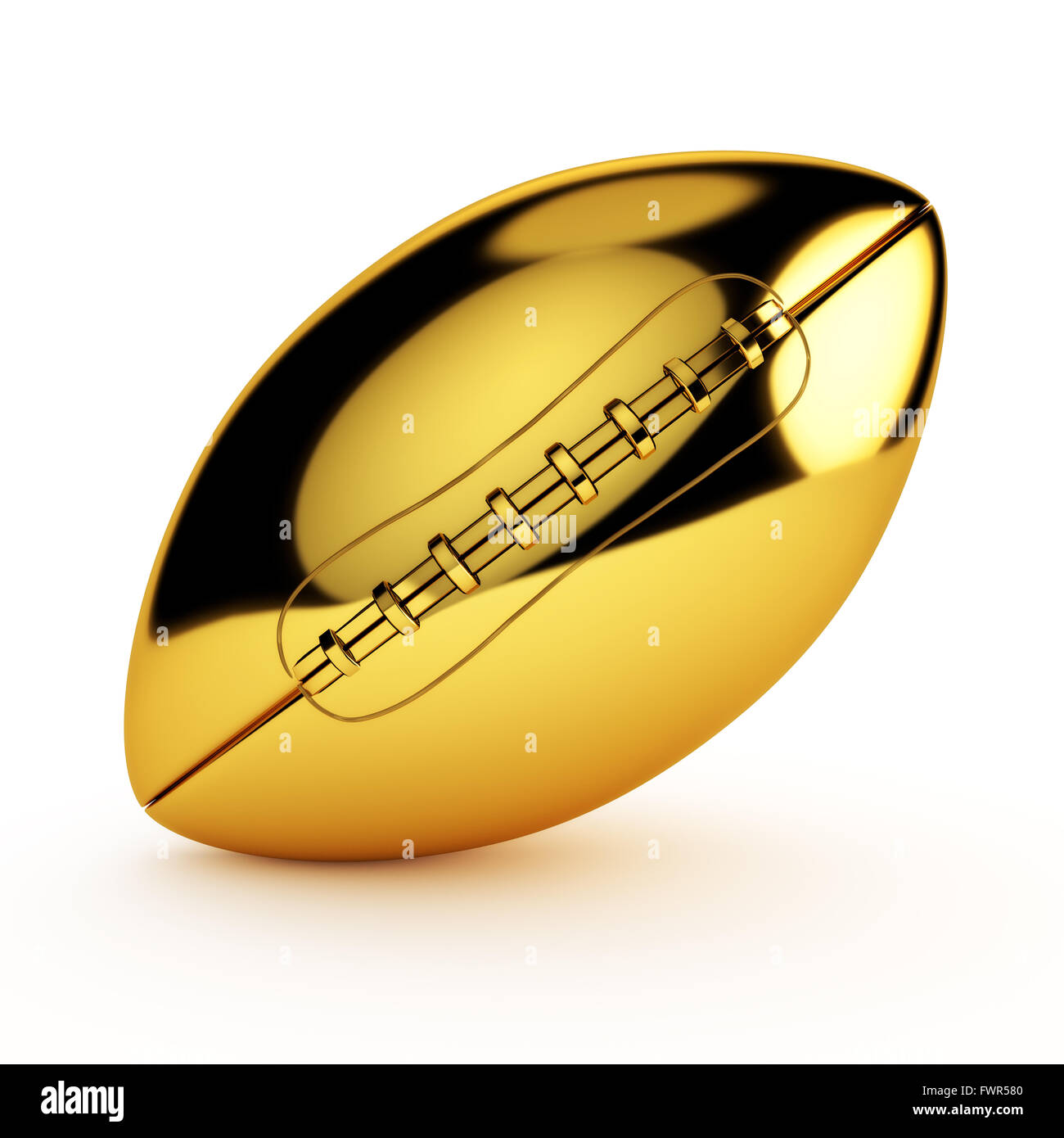 Isolated golden football isolated on a white background Stock Photo - Alamy