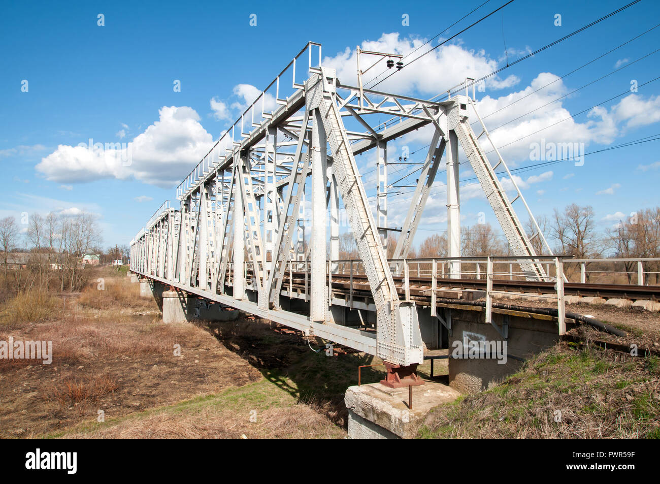 metal railway bridge close up Stock Photo - Alamy