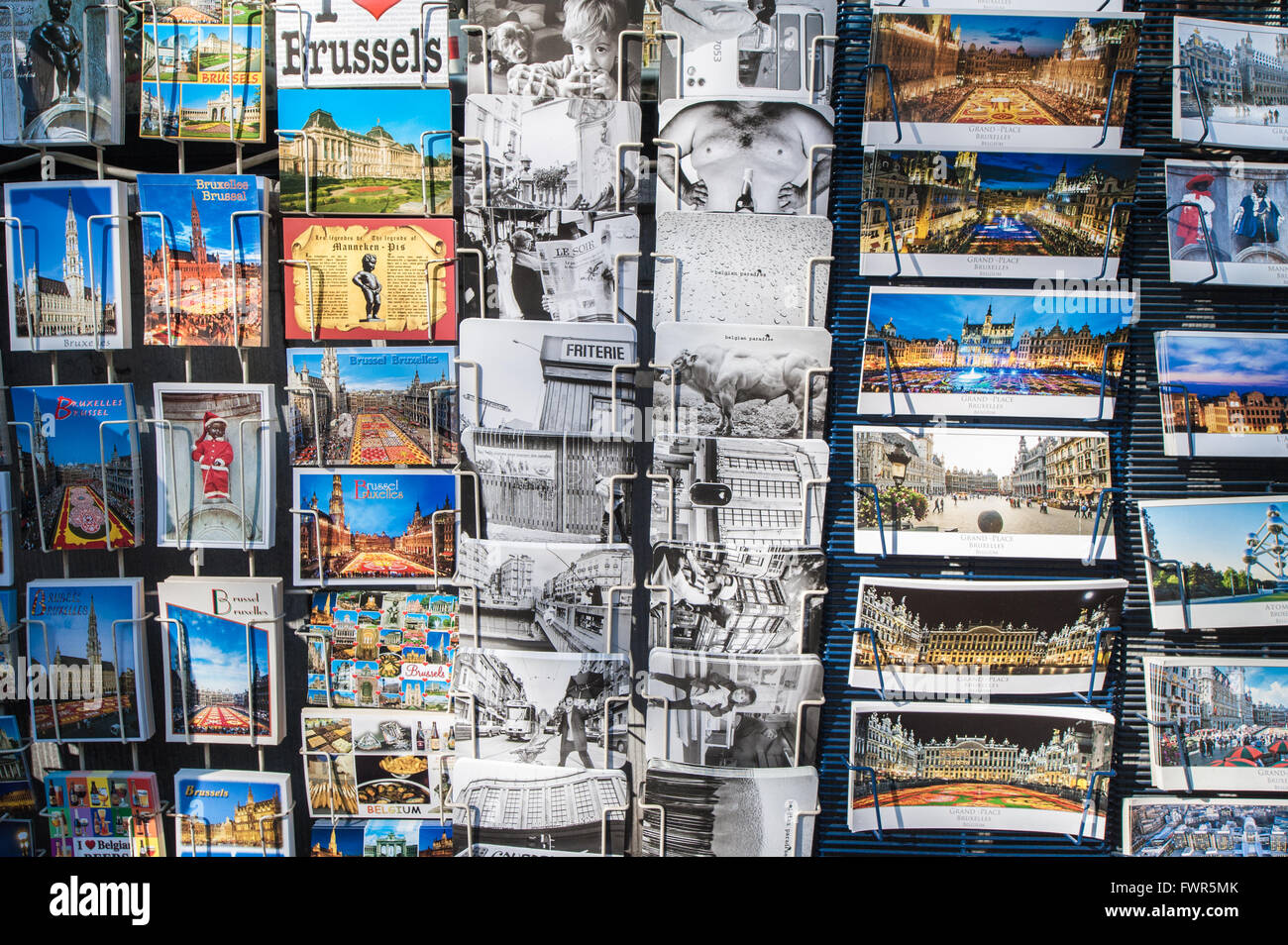 Belgium, Brussels, postcards Stock Photo - Alamy