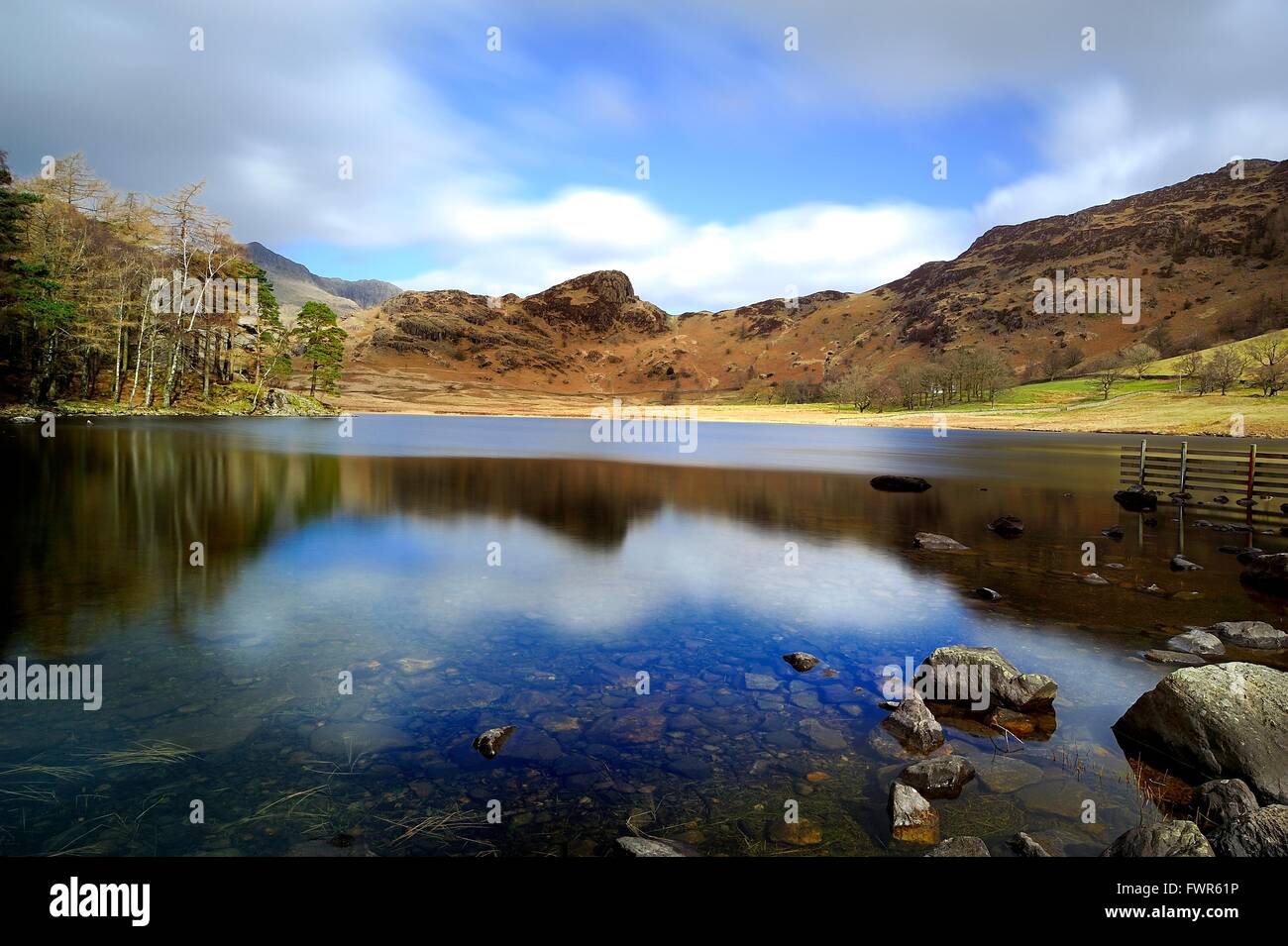 Viewing Blea Tarn and the Coniston Fells from Side Pike Stock Photo - Alamy